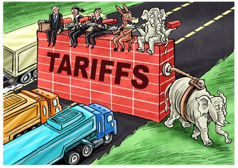 Tariff Cartoon 1800 Currier And Ives Free Trade And Protection The