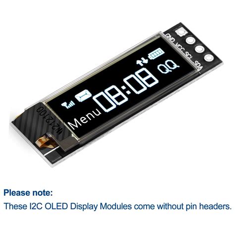 Mua Makerfocus 2pcs I2c Oled Display Module 0 91 Inch I2c Ssd1306 Oled Display Module White I2c