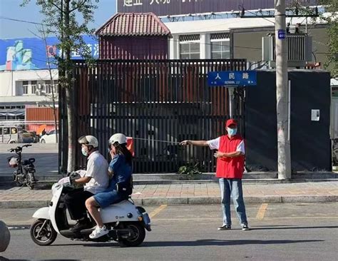 商丘民权县文明交通 打造红色风景线 大河号 大河网
