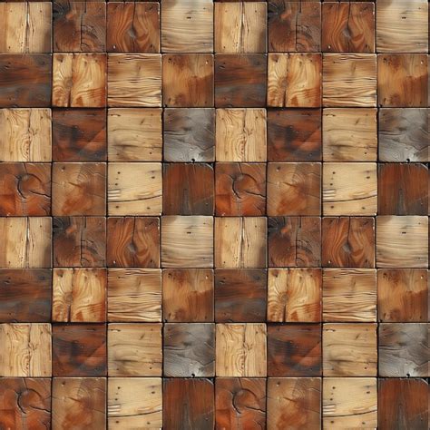 Premium Photo Seamless Texture Of Wooden Surface With Checkered Pattern