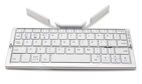 Foldable Bluetooth Keyboard Compact Mini Ultra Slim Wireless Keyboard With Aluminum Body Build