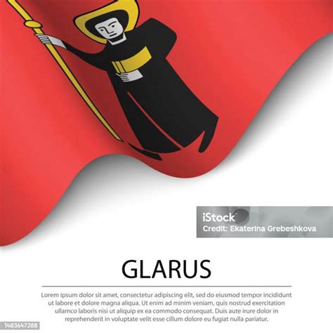 글라루스의 흔들리는 깃발은 흰색 바탕에 스위스의 주입니다 기에 대한 스톡 벡터 아트 및 기타 이미지 기 스위스 개념 Istock