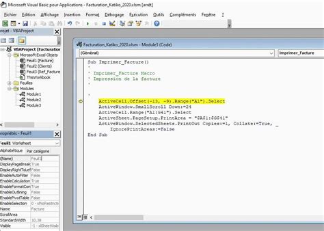 Problème Code Vba Pour Un Bouton Imprimer
