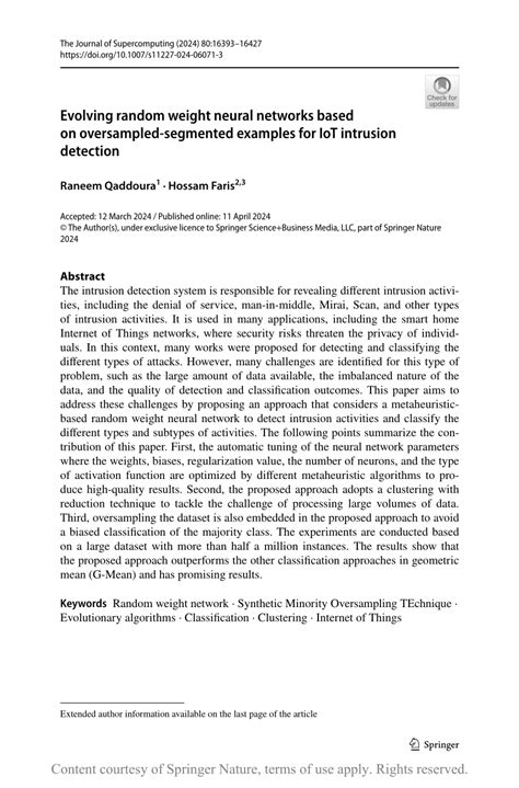 evolving random weight neural networks based on oversampled segmented