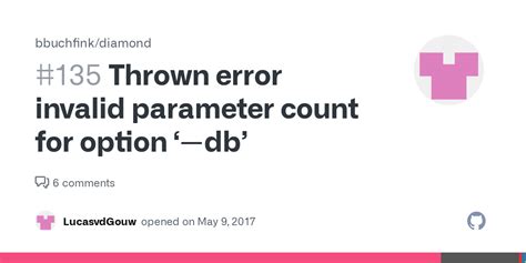 Thrown Error Invalid Parameter Count For Option ‘—db · Issue 135 · Bbuchfink Diamond · Github