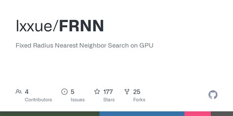 Github Lxxuefrnn Fixed Radius Nearest Neighbor Search On Gpu