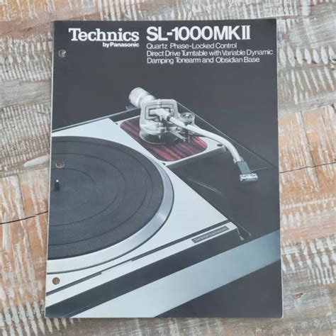 ORIGINAL TECHNICS SL MKII Turntable Record Player Dealer Brochure Handout PicClick UK