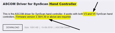 needing help with ascom drivers for eq6 r pro and additional s