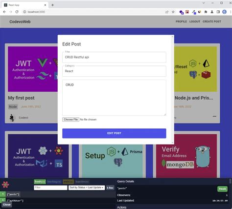 Build React Query And Axios Crud App With Restful Api 2024