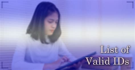 List Of Valid IDs In The Philippines Assistance PH
