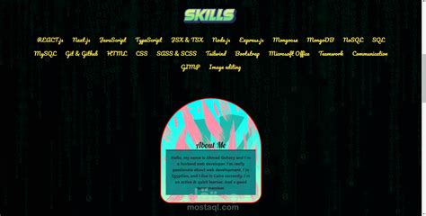 My Portfolio With Reacr Js مستقل