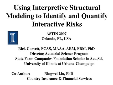 Ppt Using Interpretive Structural Modeling To Identify And Quantify Interactive Risks