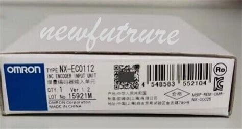 New In Box Original Omron Nx Ec0112 Nxec0112plc Analog Output Unit Nx