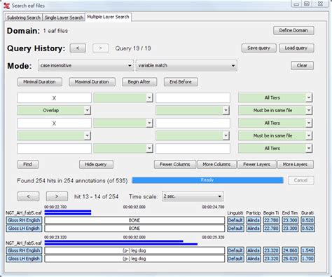 Multiple Layer Search Tab