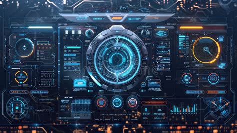 Futuristic Interface With Futuristic Elements A High Quality Hud