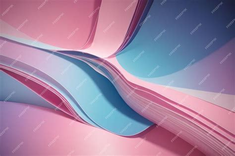 Premium Photo Pink Blue Gradient Orangic Texture With Overlapping Paper Layers Abstract