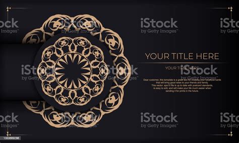 빈티지 장식으로 인쇄 가능한 초대 장을 디자인하기 위한 템플릿 고급 빈티지 장식품과 디자인에 대한 장소와 블랙 배경 검정색