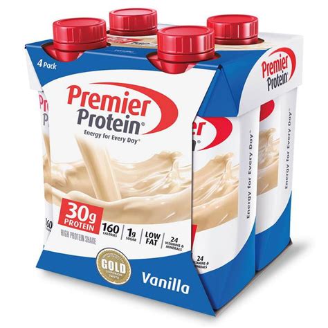 Premier Protein Shake Ready Nutritional Vanilla 30g Protein 11 Fl Oz 4 Ct