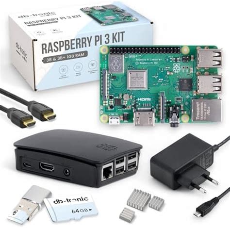 Raspberry Pi 3 B Starter Set Alimentatore Alloggiamento Scheda Di Memoria Da 64 Gb Cavo Raspberry Pi 3 B Starter Set Alimentatore Alloggiamento Scheda Di Memoria Da 64 Gb Cavo