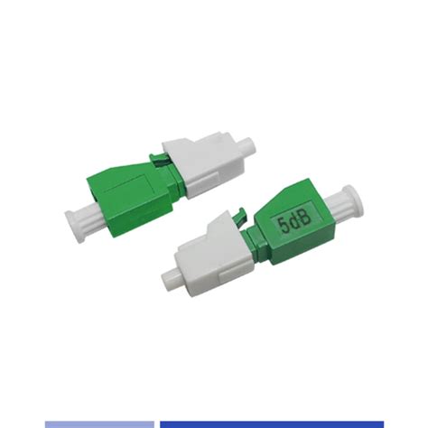 Plug In LC APC Attenuator Singlemode 5dB High Accuracy Heat Insulation