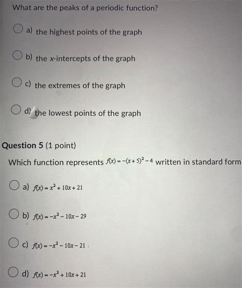 [answered] What Are The Peaks Of A Periodic Function O A The Highest Kunduz