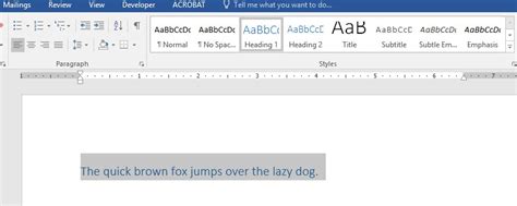 Format Headings Styles In Microsoft Word Help Illinois State