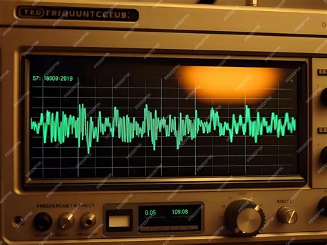Frequency Analysis Waveforms Display Premium Ai Generated Image