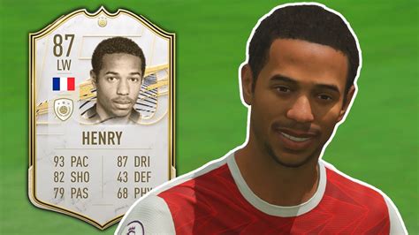 Icon Henry Review 87 Base Icon Thierry Henry Player Review Fifa 21