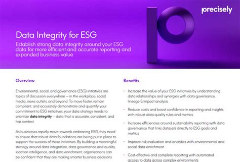 Esg Environmental Social And Govrnance Solutions From Precisely