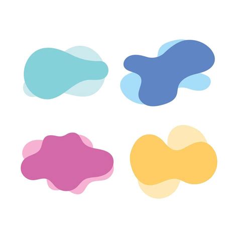 Four Abstract Blobs Set 57966982 Vector Art At Vecteezy