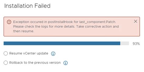 VCenter 8 Failed To Install Patch Update 2b BlanketVM