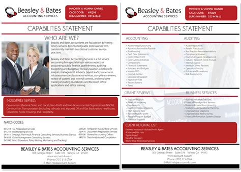 Capability Statement Template Word