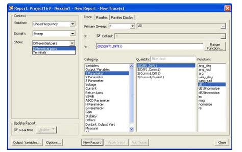 Reports With Differential Pairs — Ansoft Designer 70 在线帮助文档，ansys