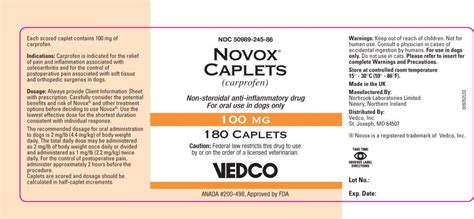 Novox Fda Prescribing Information Side Effects And Uses
