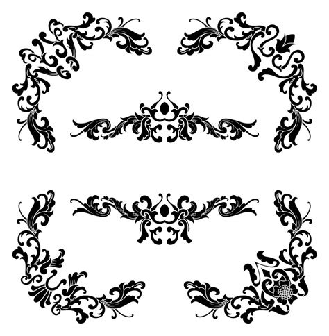 مسترطرح دانلود طرح لایه باز وکتور حاشیه تزئینی