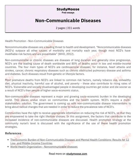 Communicable And Non Communicable Diseases Worksheet Pdf Free Worksheets Printable