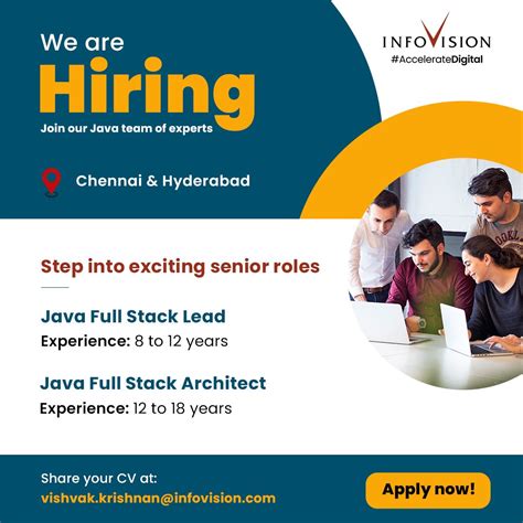 Hiring Javajobs Fullstack Techcareers Infovision Inc