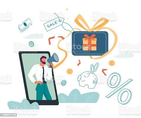 남자는 판매를 발표 메가 폰으로 소리 평면 벡터 일러스트 광고에 대한 스톡 벡터 아트 및 기타 이미지 광고 기민 남자 Istock