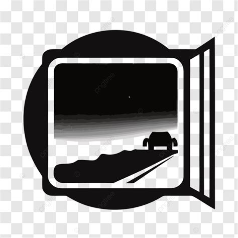 흑백 스티커 벡터 흰색 배경에 미래의 단순한 검은색 아이콘 그림자 없음 작은 프레임 중앙 Png 일러스트 및 벡터 에 대한 무료 다운로드 Pngtree