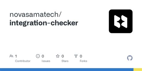 Github Novasamatechintegration Checker
