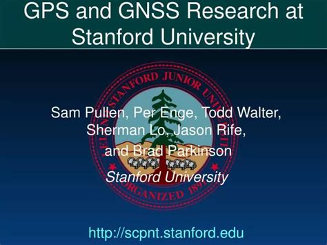 Ppt Gps And Gnss Research At Stanford University Powerpoint