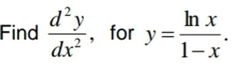 Solved This Question Is About Second Derivative Chegg Com