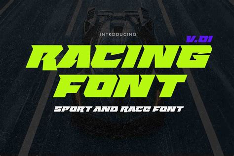 Racing Font Sport And Racing Font