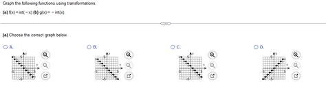 Solved Graph The Following Functions Using Transformations Chegg