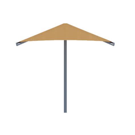 Single Post Pyramid Capital Shade