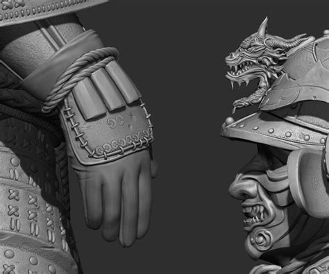 Artstation Samurai Character Sculpting Tutorial In Zbrush 2019 Highpoly Tutorials