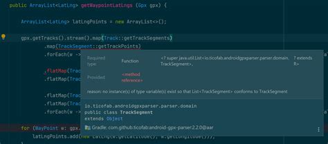 Java Getting All Waypoints From A Gpx Object By Stream And Map