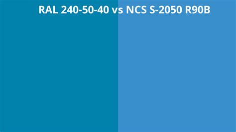 Ral 240 50 40 Vs Ncs S 2050 R90b Ral Colour Chart Uk