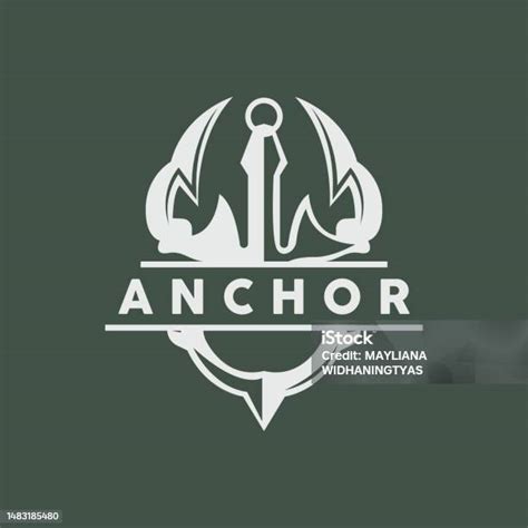 닻 로고 해양 선박 벡터 간단한 미니멀리스트 디자인 앵커 아이콘 스파르타 바다 기호 템플릿 일러스트레이션 강철에 대한 스톡 벡터 아트 및 기타 이미지 Istock
