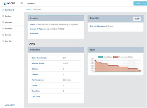setting up rclone s web gui